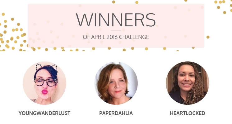 Winners of April 2016 challenge - LadyPrints