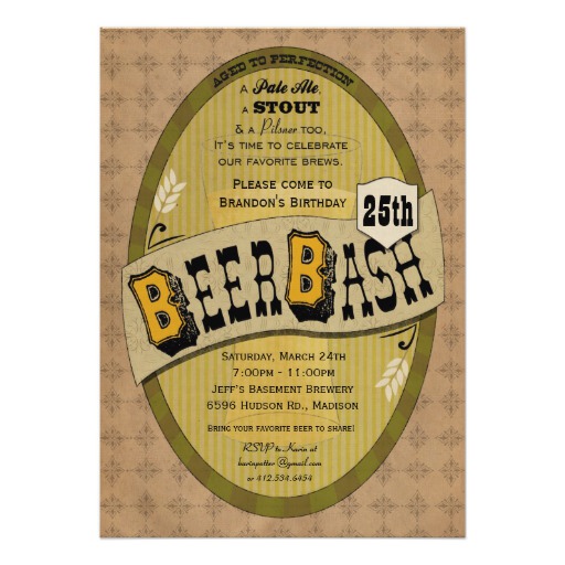 Sale 50% off on Beer Party Or Beer Bash Invitation Card - LadyPrints