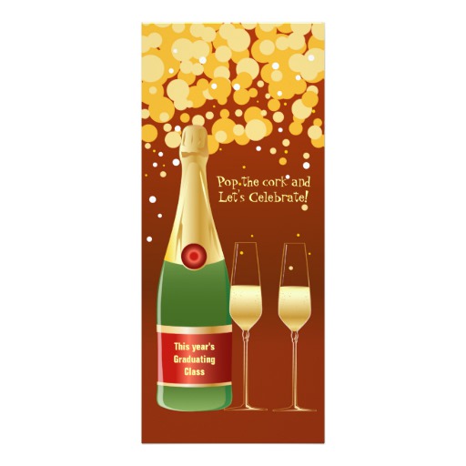 Sale 50% off on Graduation Champagne Toast Invitation Card - LadyPrints