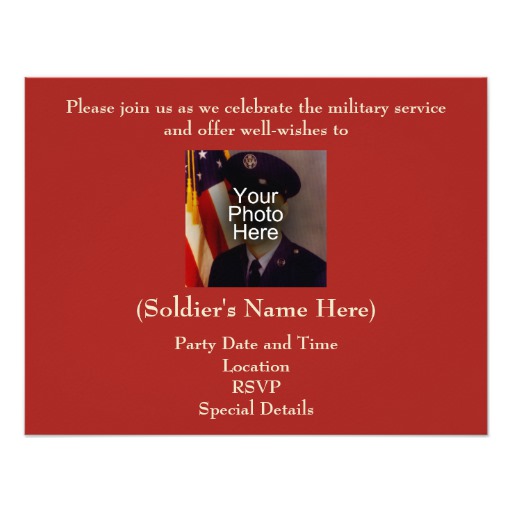 Sale 50% off on Military Send-Off Party Invitation Card - LadyPrints