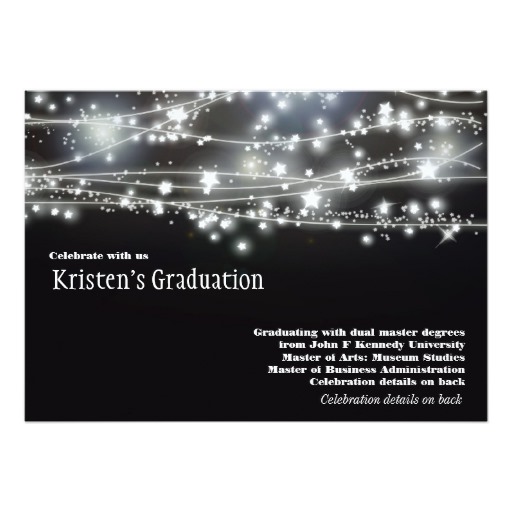 Sale 50% off on Sparkling Stars Graduation Invitation Invitation Card ...