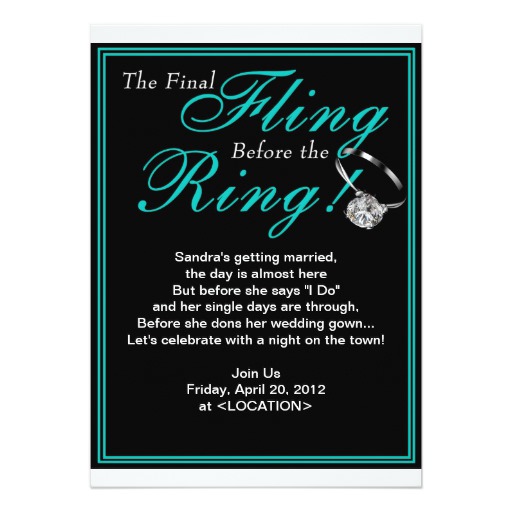Sale 50% off on Blue Final Fling Bachelorette Party Invitation - LadyPrints