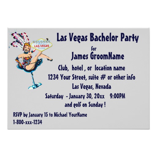 Sale 50% off on Las Vegas Strip Bachelor Party Card - LadyPrints