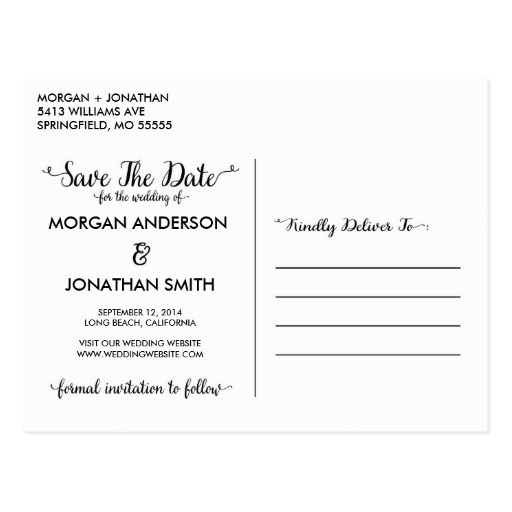 Sale 50% off on Vertical Save The Date Postcard Template - LadyPrints