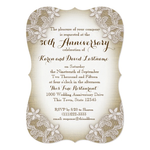 Sale 50% off on Heirloom Country 50th Wedding Anniversary Card - LadyPrints
