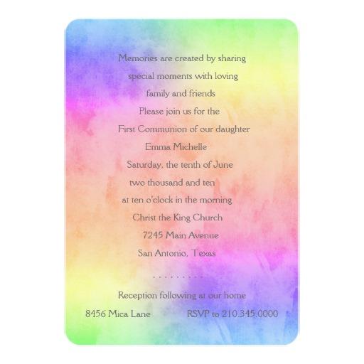 Sale 50% off on First Communion Watercolor Cross Rainbow Card - LadyPrints