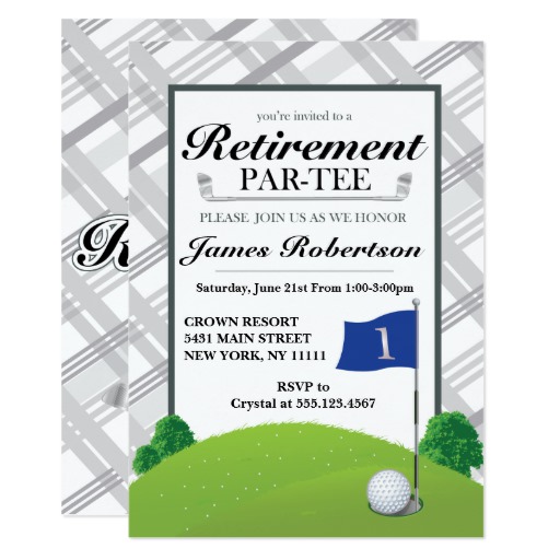 Sale 50% off on Golf Retirement Party Invitations - LadyPrints