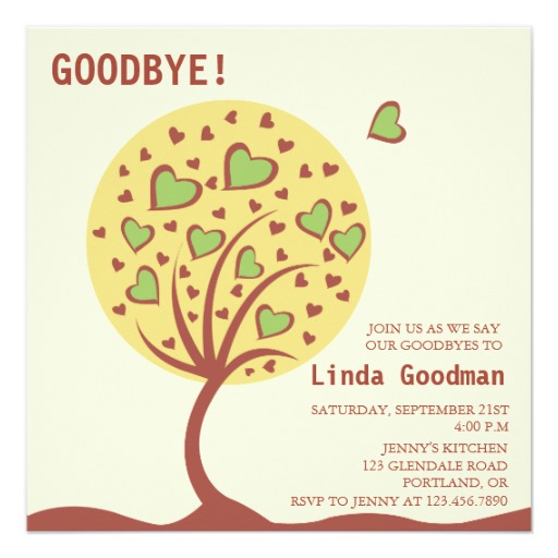 Sale 50% off on Heart Tree - Farewell Party Invitation - LadyPrints