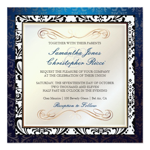 Sale 50% off on PixDezines Rossi Damask, midnight blue Card - LadyPrints